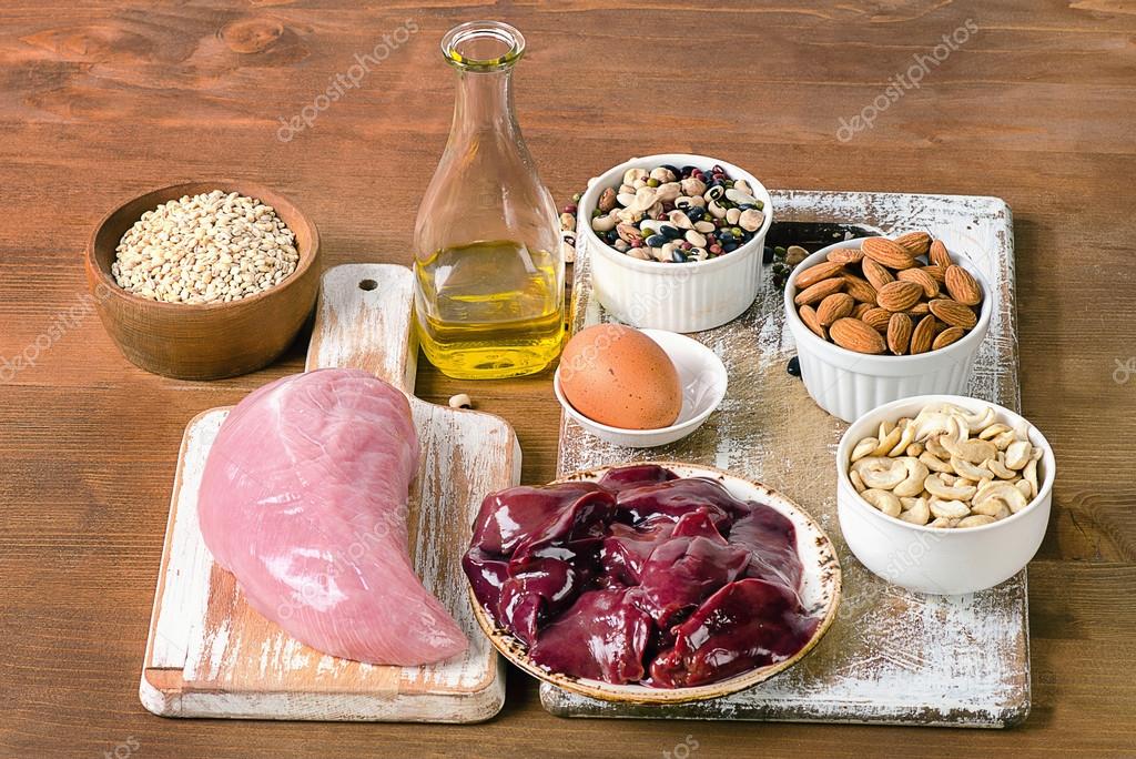 Foods with Selenium on table Stock Photo by ©bit245 107831038