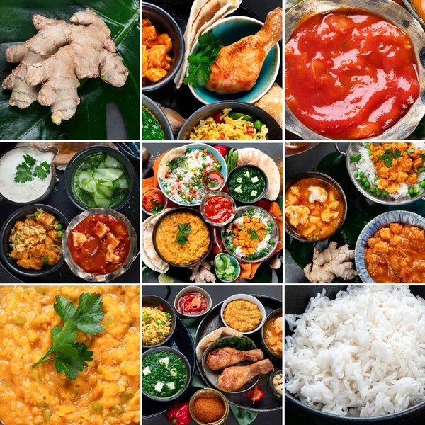 Indian food collage Stock Photos, Royalty Free Indian food collage ...