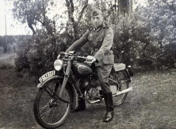German soldiers on a motorcycle Stock Photos, Royalty Free German ...