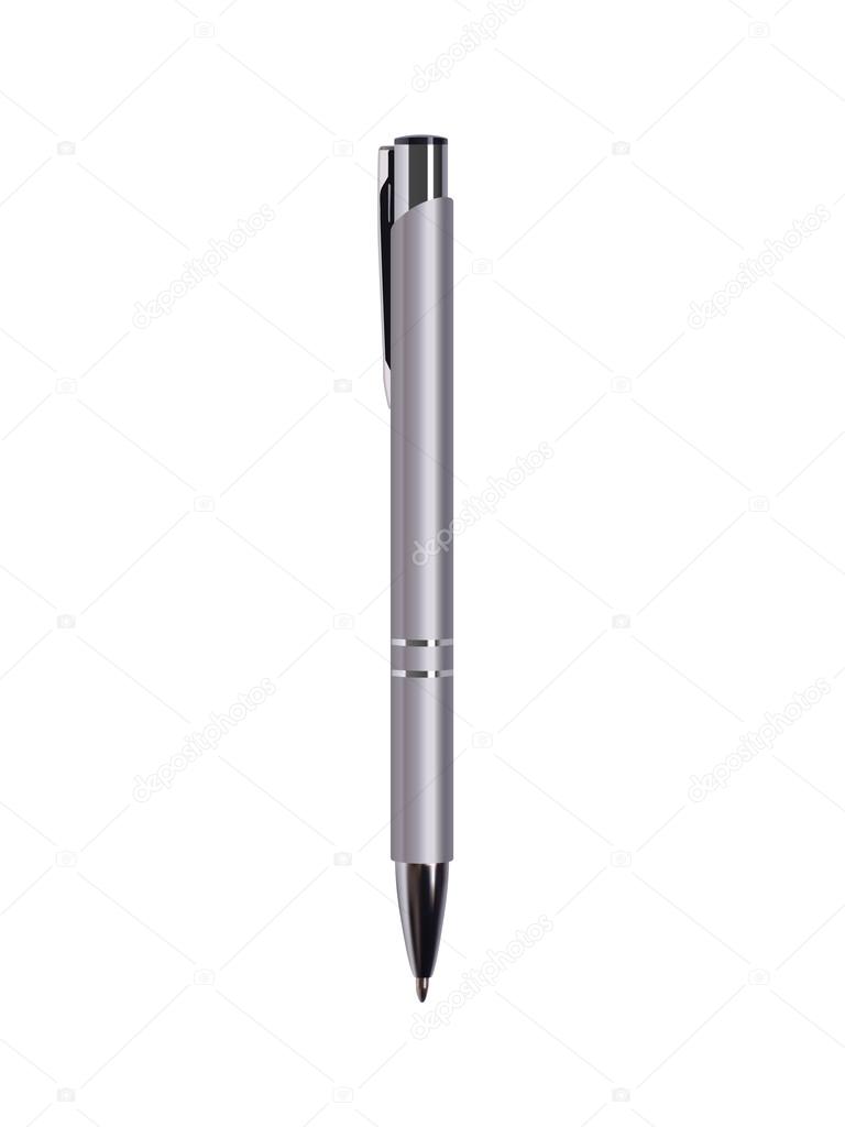 Metallic pen, vector illustration Stock Vector by ©ottoshtekker 115062286