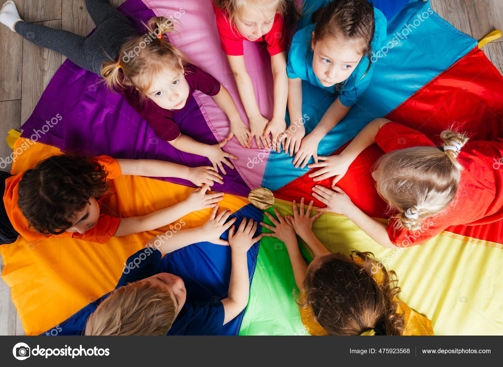 Children Working Together As A Team