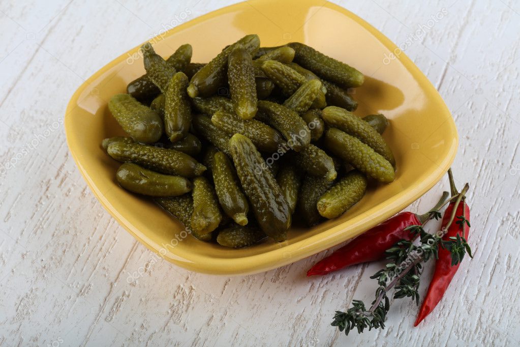 Small Pickled cucumbers ⬇ Stock Photo, Image by © AndreySt #101791266