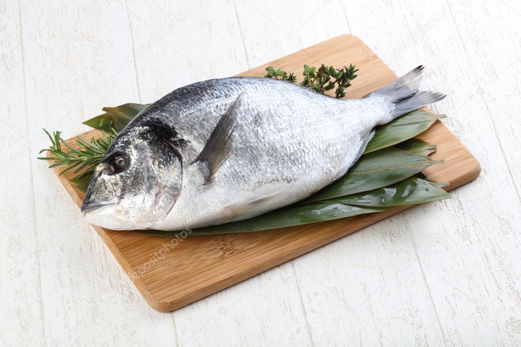Raw dorado fish Stock Photo by ©AndreySt 111184800