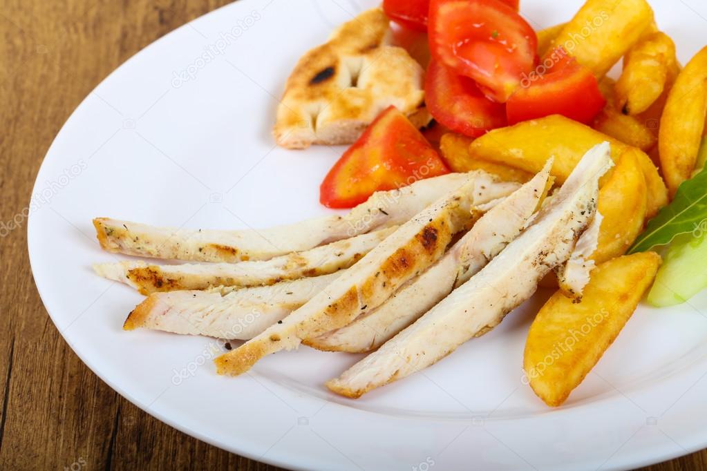 Grilled chicken breast — Stock Photo © AndreySt #116735656