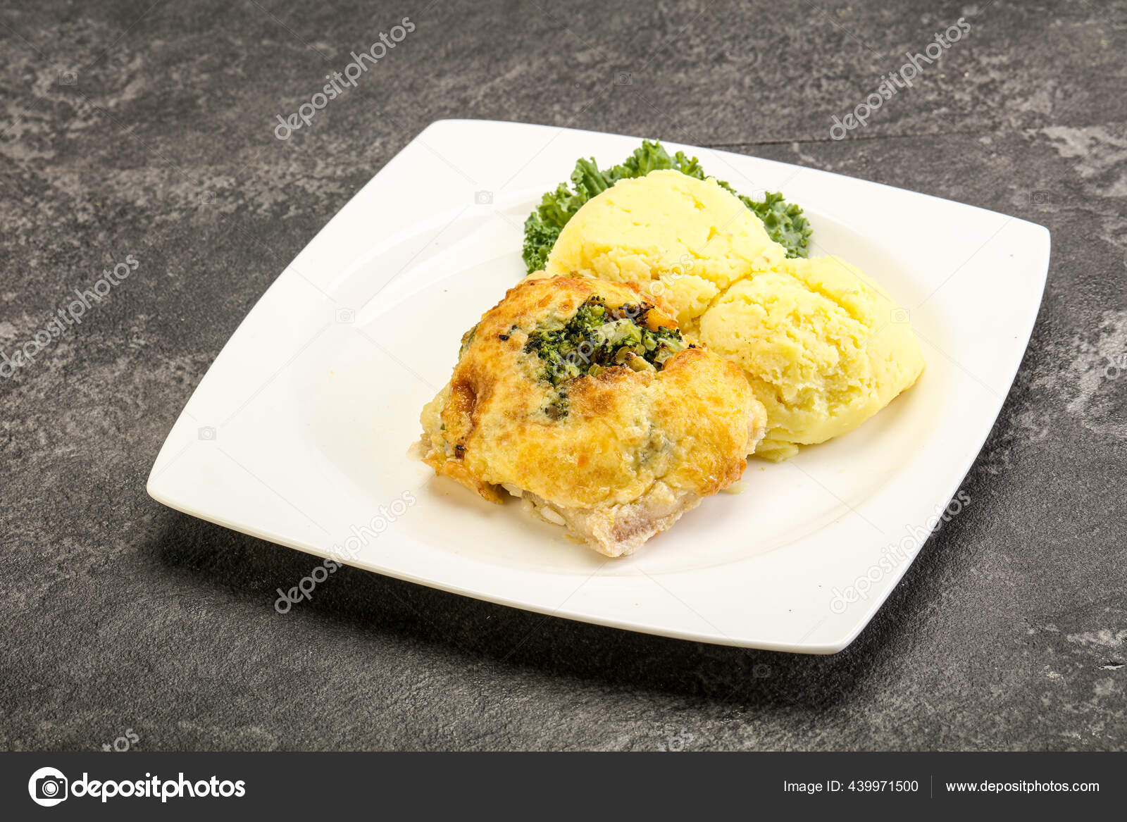 Roasted Pangasius Fillet Mashed Potato Cheese — Stock Photo © AndreySt ...