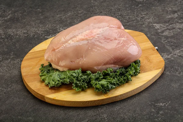 Whole Skinless Chicken Breast Fillet Bone Stock Photo by ©AndreySt ...