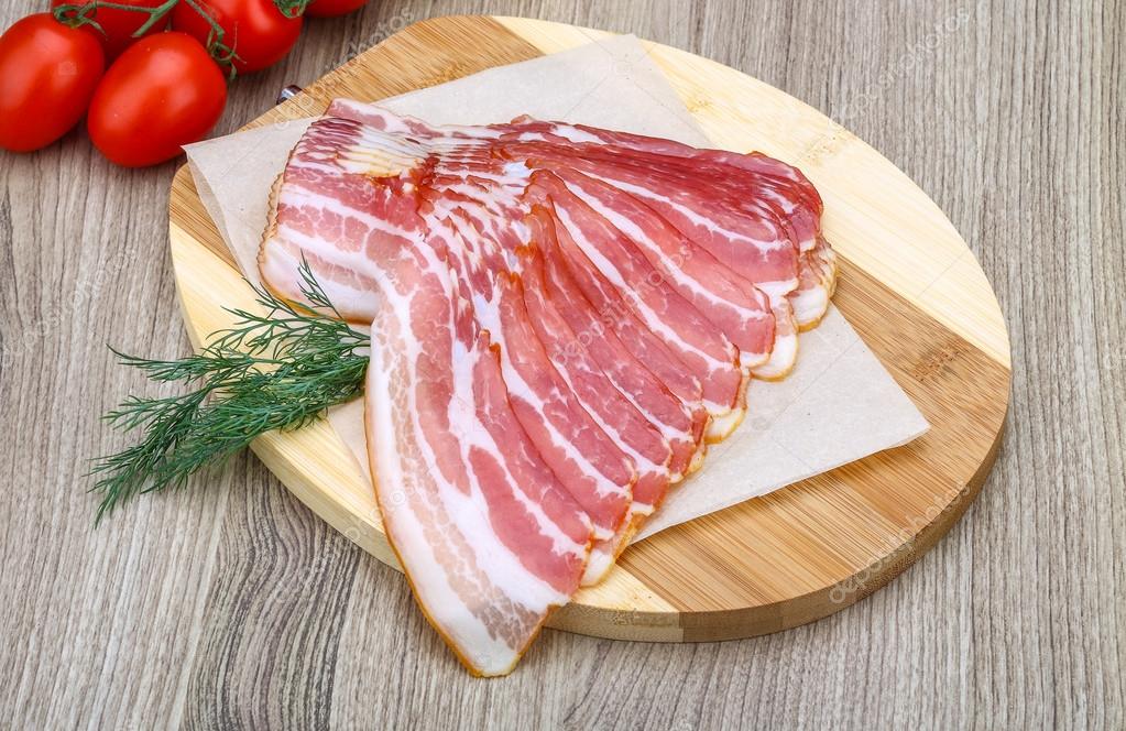 Sliced bacon — Stock Photo © AndreySt #85755388