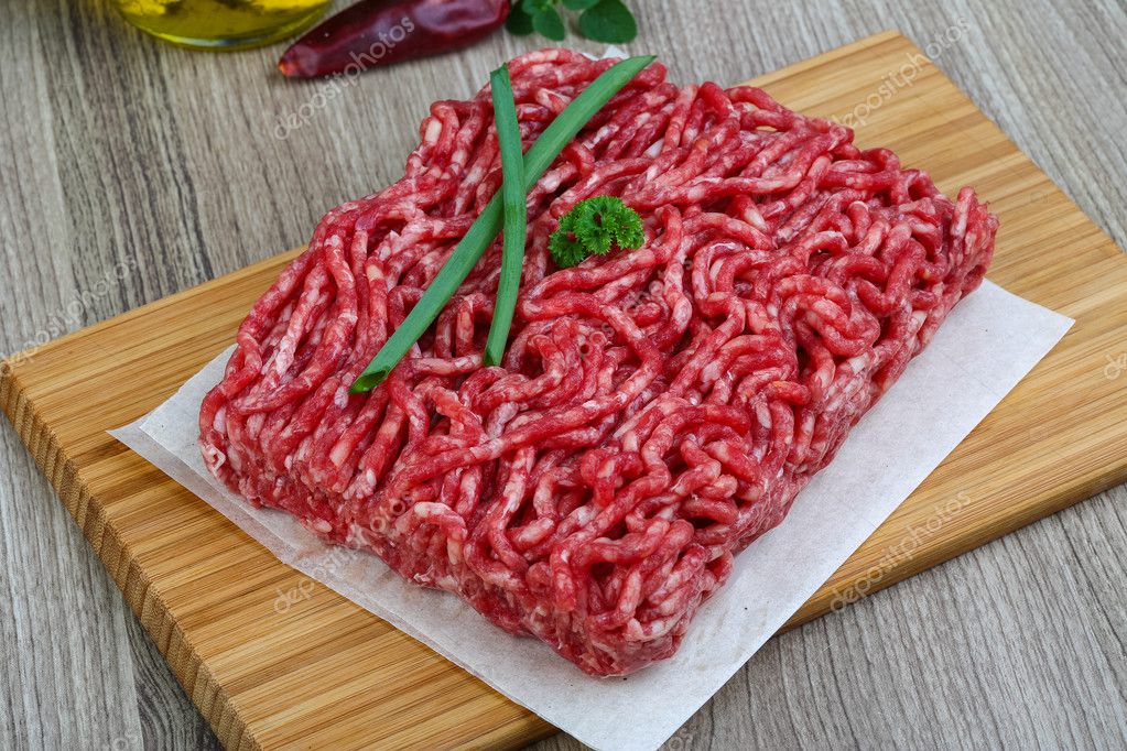 Raw Minced beef Stock Photo by ©AndreySt 90041600