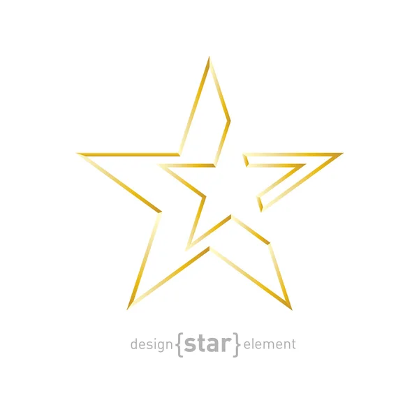 Gold Abstract star Stock Vector by ©thebackground 63406309