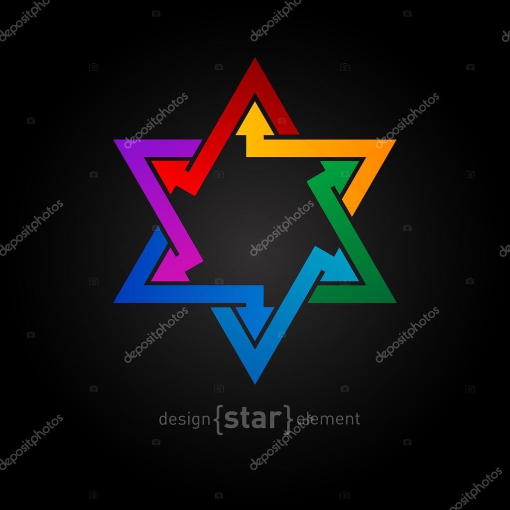 Spectrum David star Stock Vector Image by ©thebackground #63406061