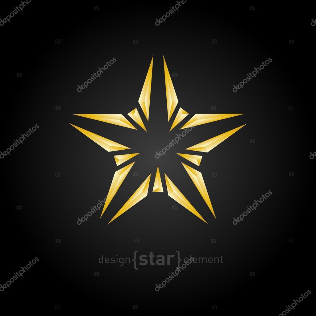 Estrella dorada rota Vector de stock por ©thebackground 63406413