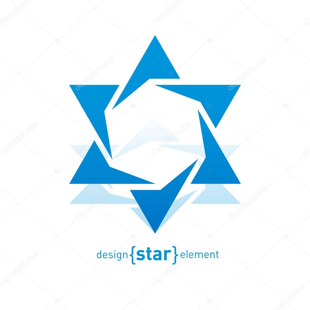 Blue star of David Stock Vector Image by ©thebackground #63406777