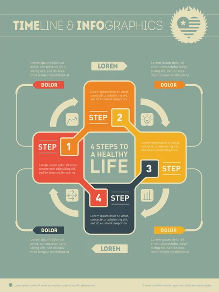Circle life infographic Vector Art Stock Images | Depositphotos