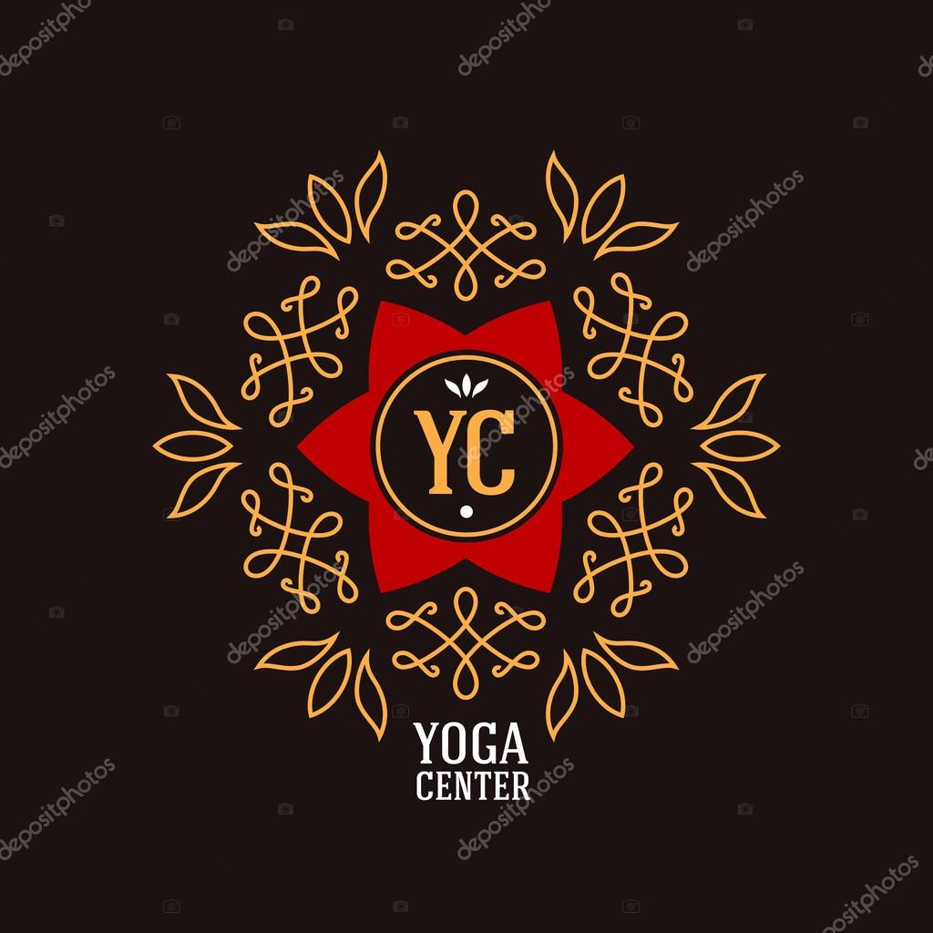 Logotype for yoga class Stock Vector Image by ©thebackground #73901997