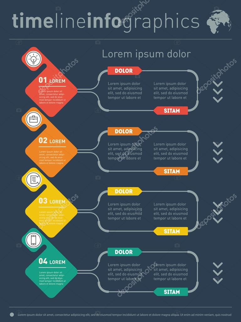 Web Template for vertical diagram Stock Vector Image by ©thebackground ...