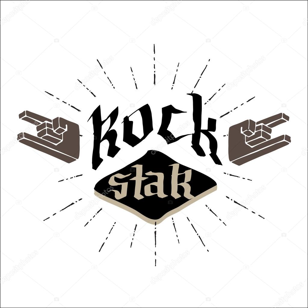 Rock Star - retro badge Stock Vector by ©thebackground 83873824