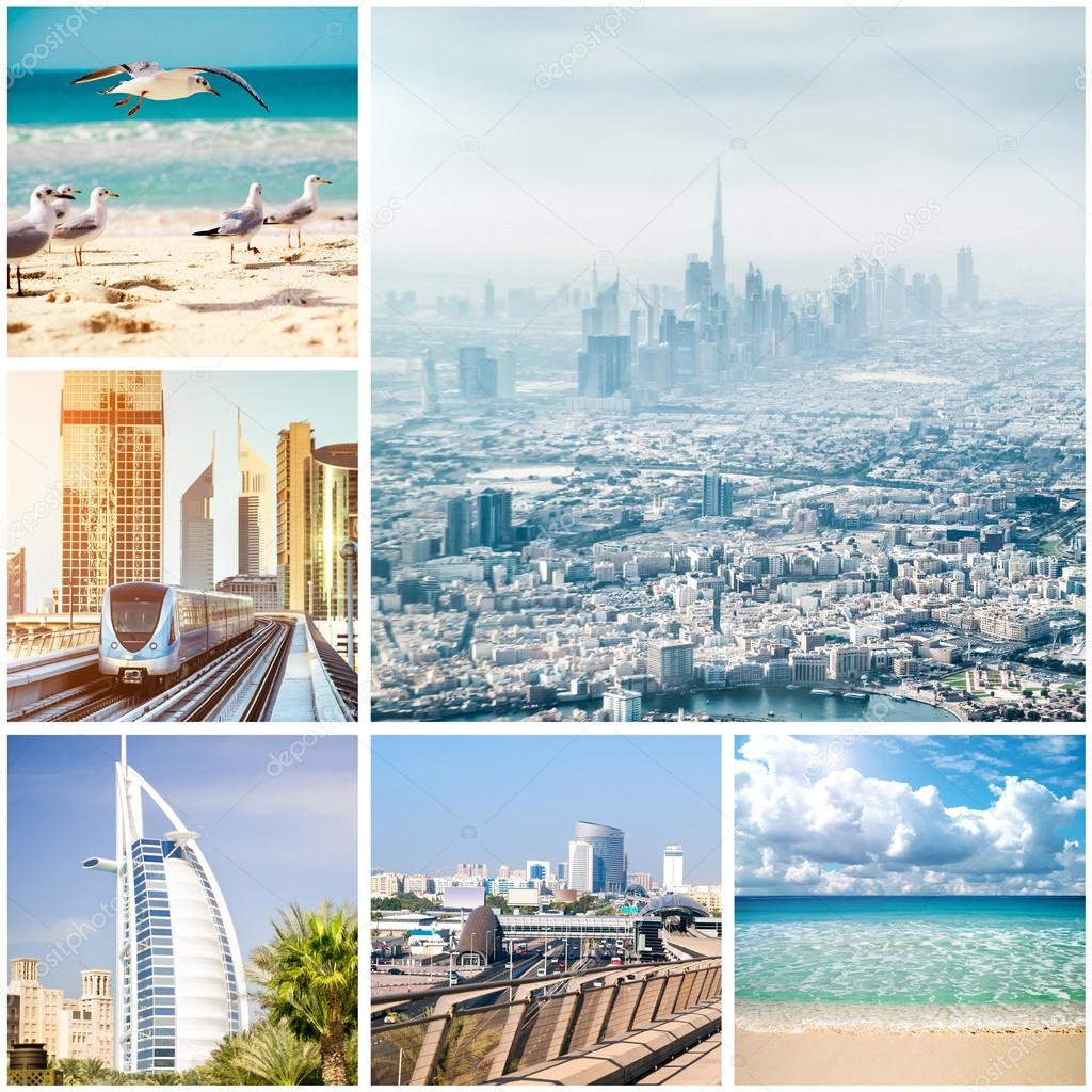 Collage of photos from Dubai – Stock Editorial Photo © tan4ikk #66602175