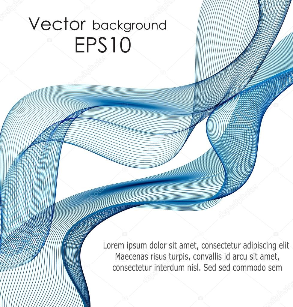 Abstract wavy background Stock Vector by ©natinkabu 100712810