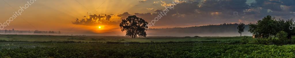 Landscape sunrise in nature Stock Photos, Royalty Free Landscape ...