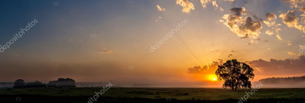 Landscape sunrise in nature Stock Photos, Royalty Free Landscape ...