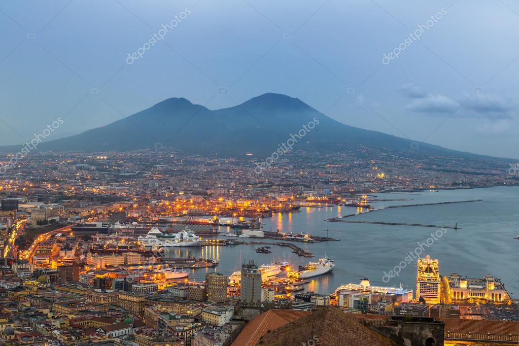 Napoli and mount Vesuvius in Italy Stock Photo by ©bloodua 82509228