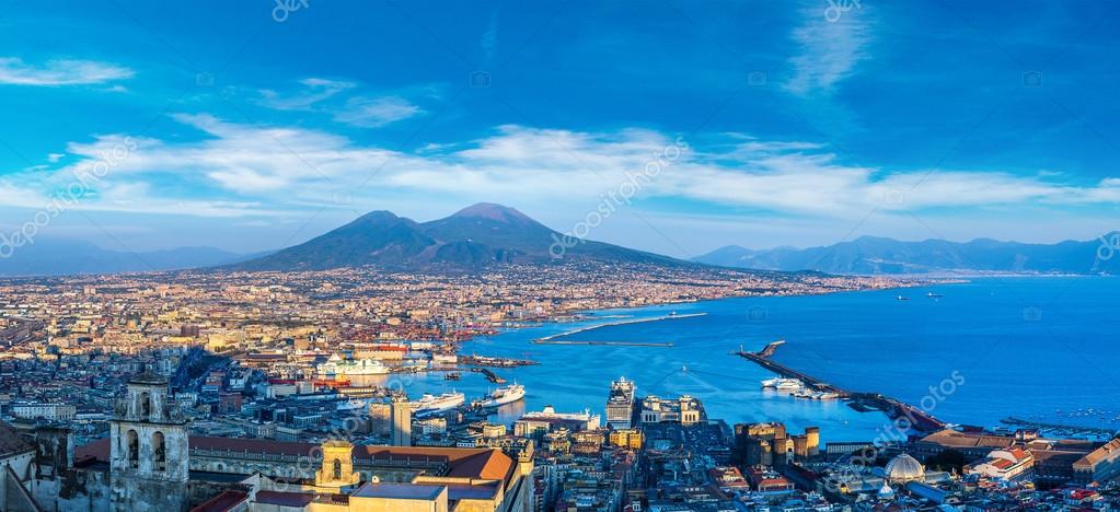 Napoli and mount Vesuvius in Italy Stock Photo by ©bloodua 91954530