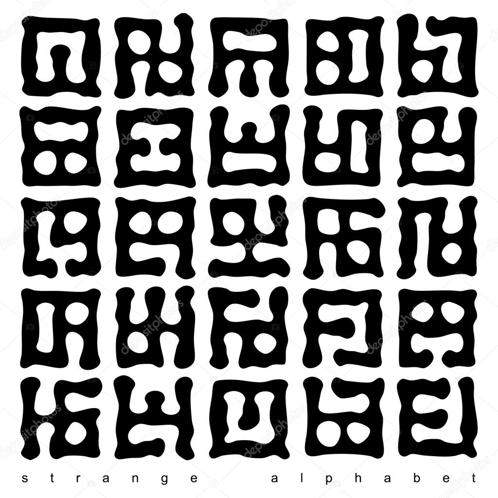 Strange Letter Fonts