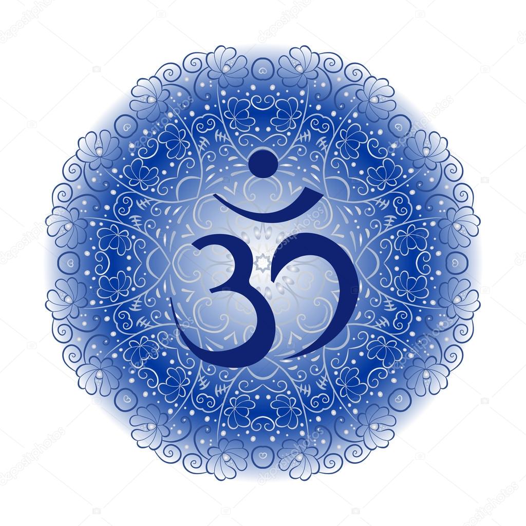 Blue Om Stock Vector Image by ©surabhi25 #68919685