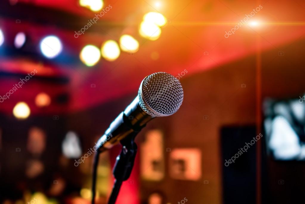 Microphone On Stage Photography