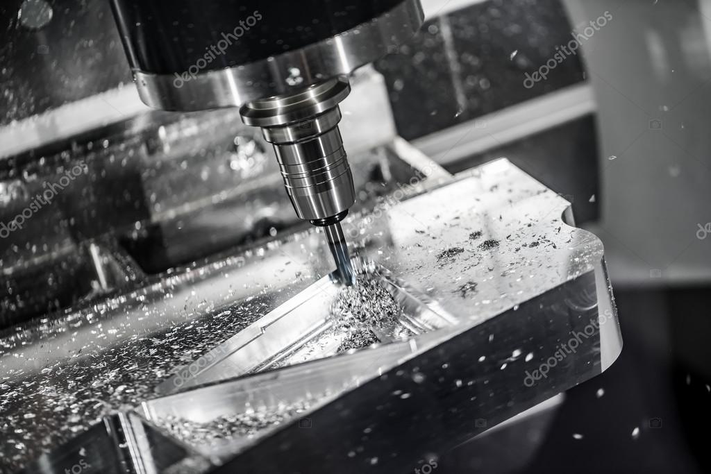 Metalworking CNC milling machine. Stock Photo by ©cookelma 121407580