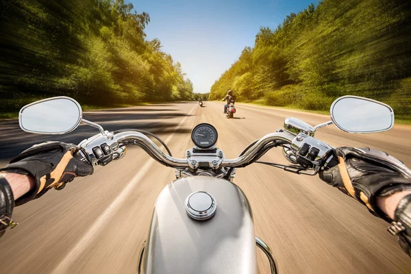 Biker First-person view - Stock Image - Everypixel