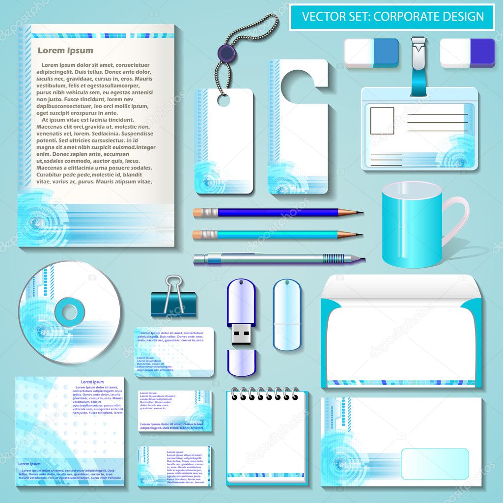 Illustration set of design templates for Business Stock Vector Image by ...