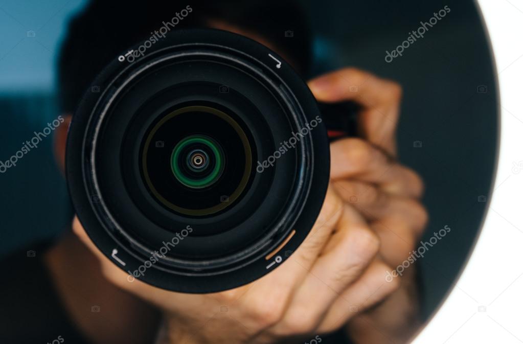 Camera Lens Reflection