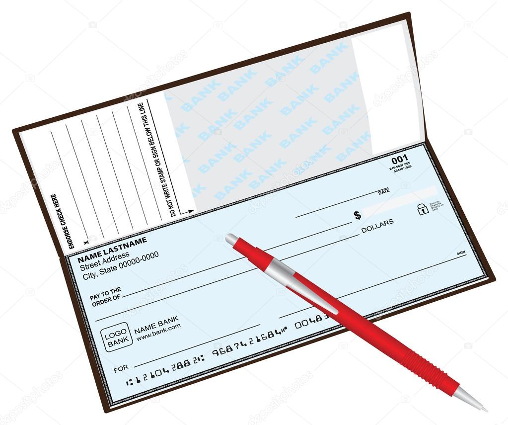 Bank Check Clip Art