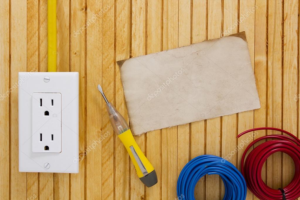 Equipment for installing electrical outlets — Stock Photo © VIPDesignUSA #69410175