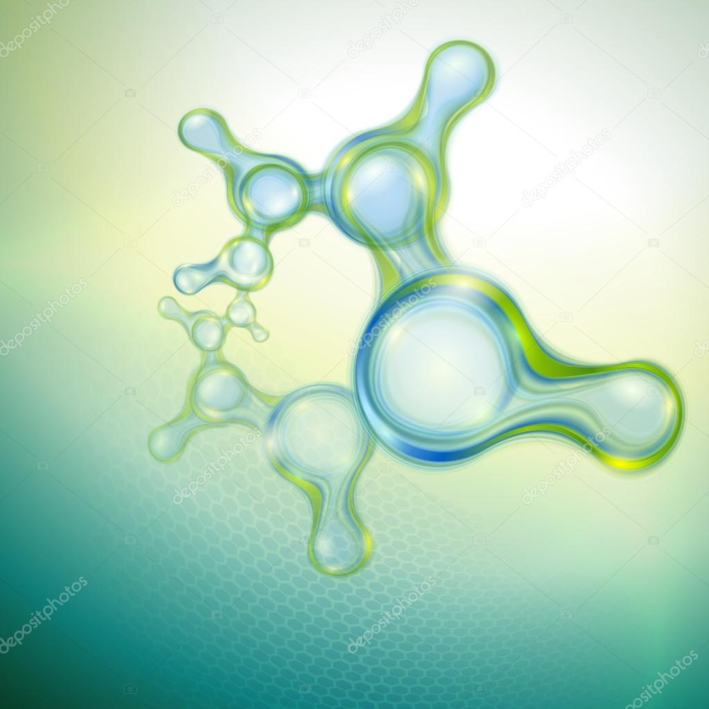Molecules abstract background Stock Vector by ©Valenty 60026987