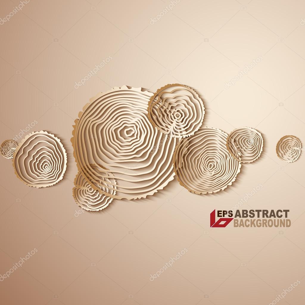 Abstract tree rings background. Stock Vector Image by ©Valenty #63888789