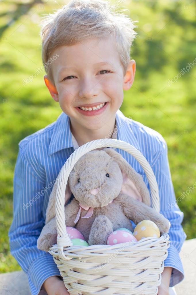 Boy at easter time Stock Photo by ©noblige 63391843