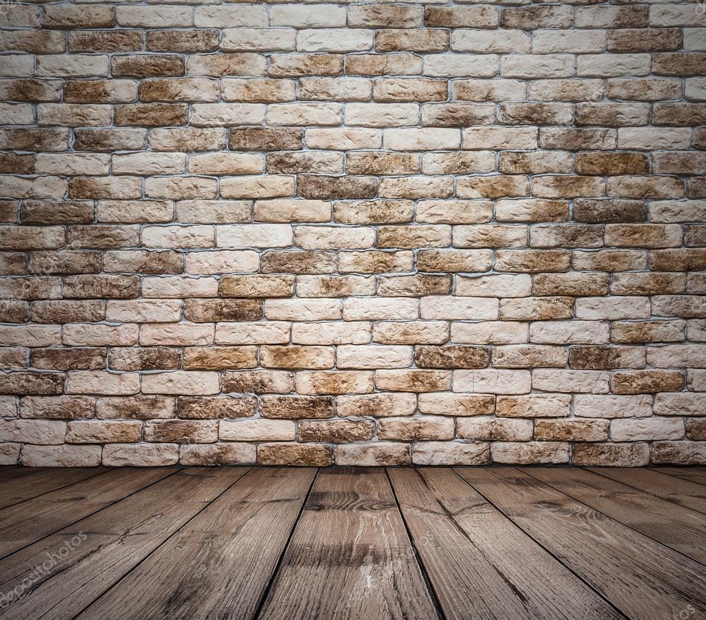 Room with brick wall Stock Photo by ©avlntn 52906295