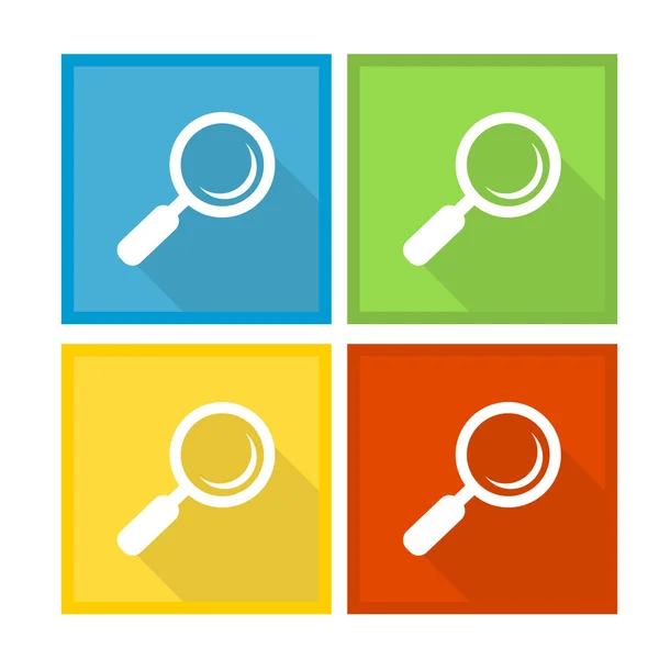 Outlined Icon Decrease Magnifying Glass Parallel Parallel Long Shadows Stock Vector Image by ...