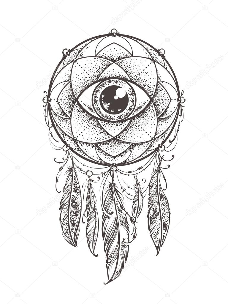 Abstract Dream Catcher Stock Vector by ©Vecster 105348590