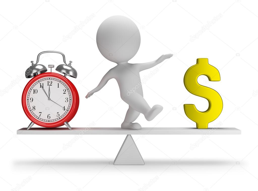 3d small people - time is money — Stock Photo © AnatolyM #72251251