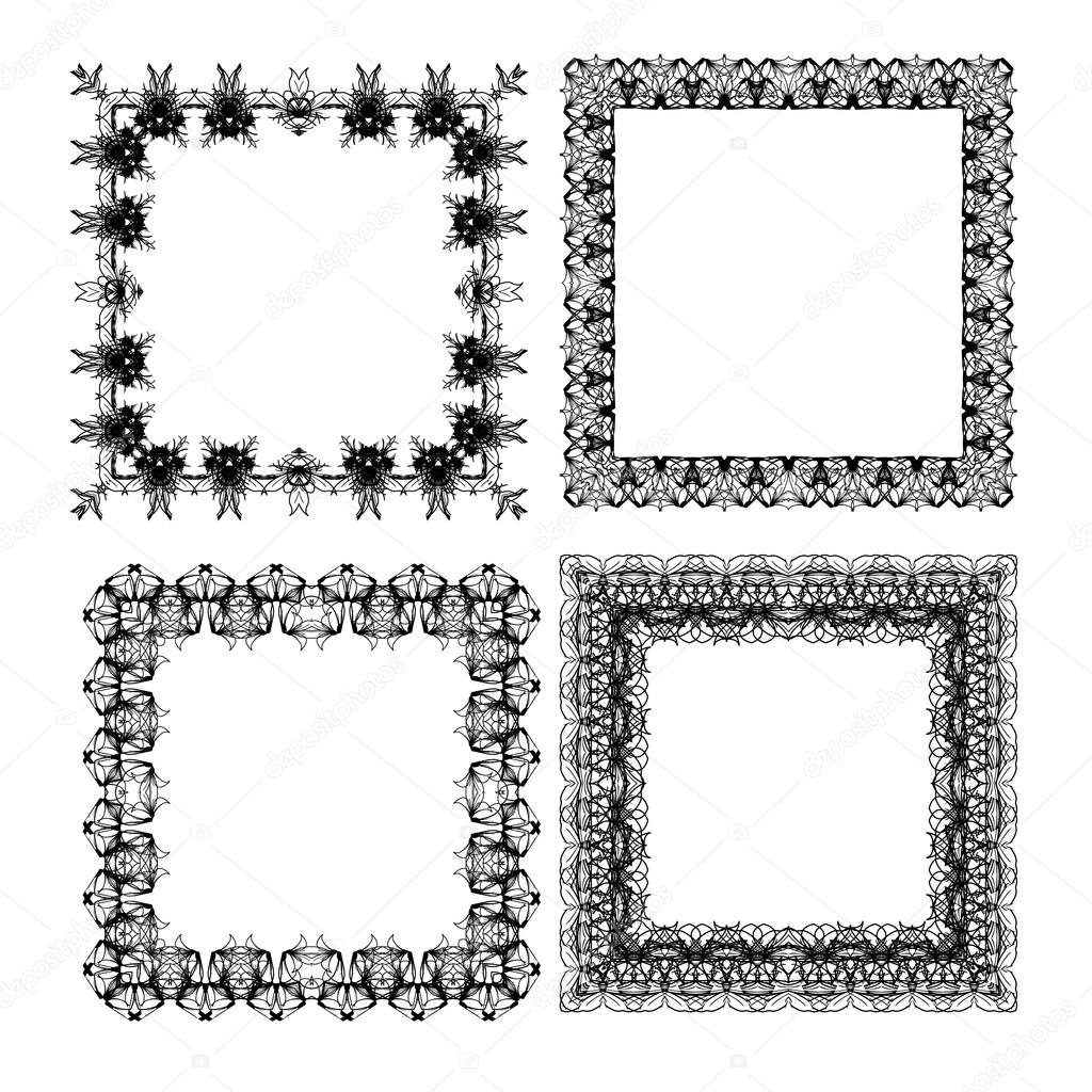 Frames and borders set Stock Vector Image by ©marivlada #105712264