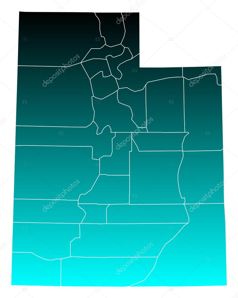 Mapa exacto de Utah Vector de stock por ©rbiedermann 105608172