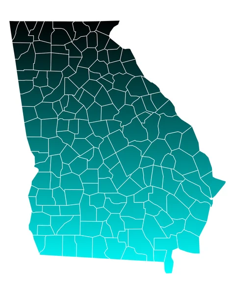 Georgia map counties Vector Art Stock Images | Depositphotos