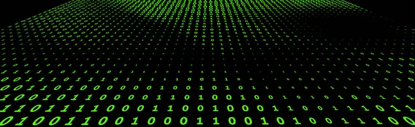 Digital Template Binary Code Rows Bluish Gray Background Wide Vector Stock Vector Image by ...