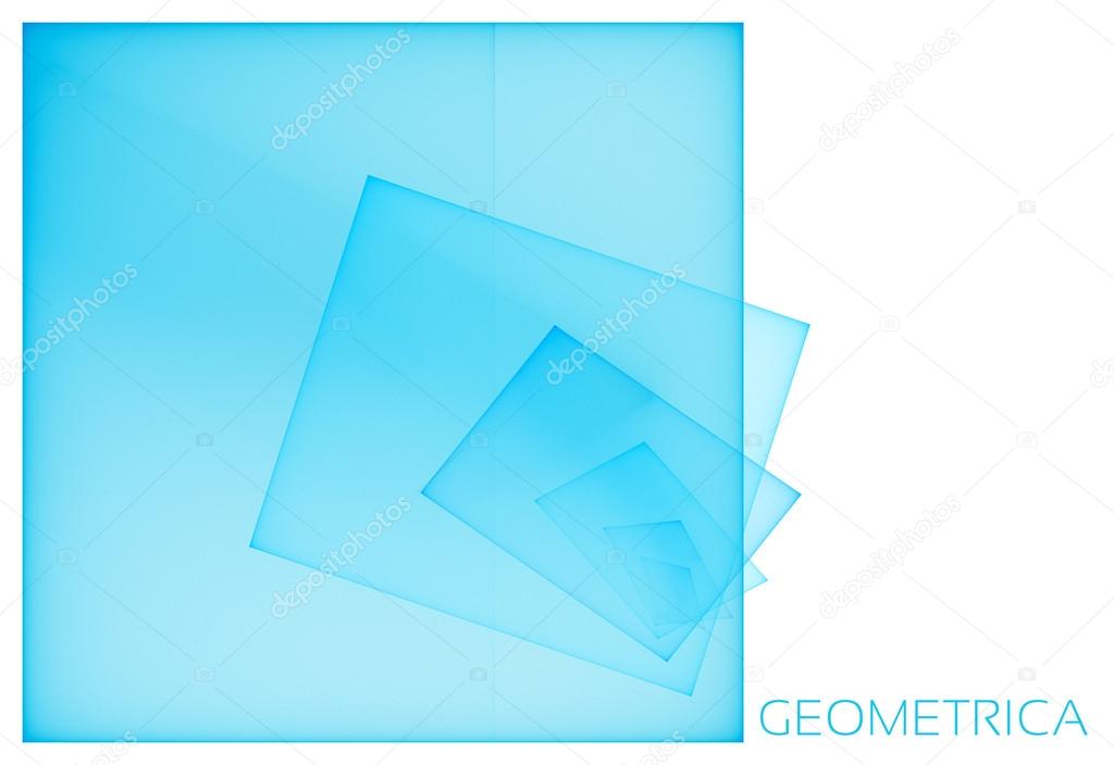 Pattern with light blue squares isolated on white — Stock Photo ...