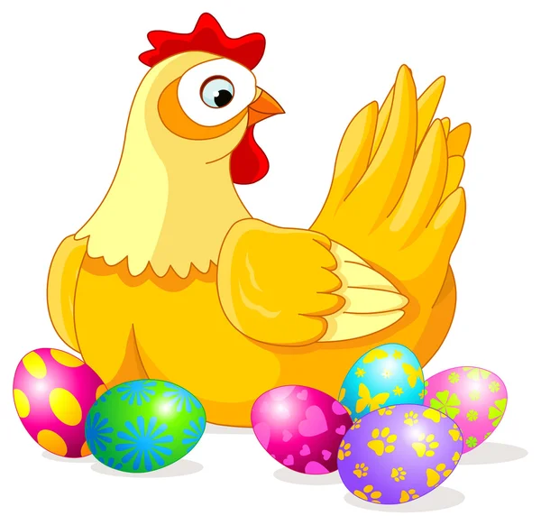 Ilustracja kurczak wielkanocny — Grafika wektorowa © baavli #9513005