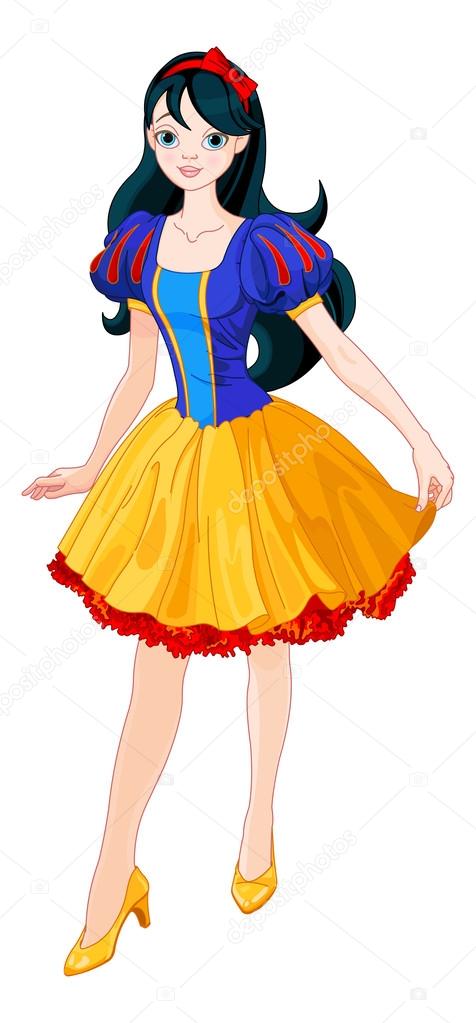 Fairytale Princess Snow White Stock Vector Image by ©Dazdraperma #105506456