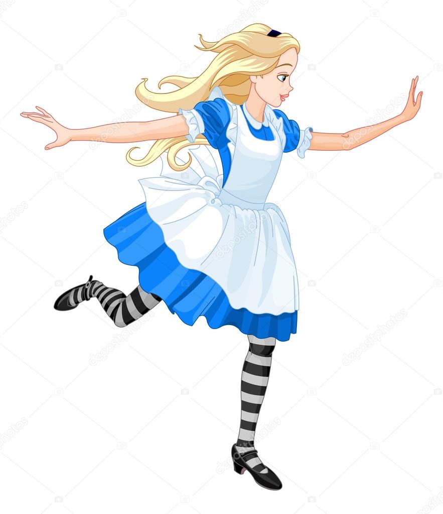 Beautiful Alice from Wonderland — Stock Vector © Dazdraperma #77649400